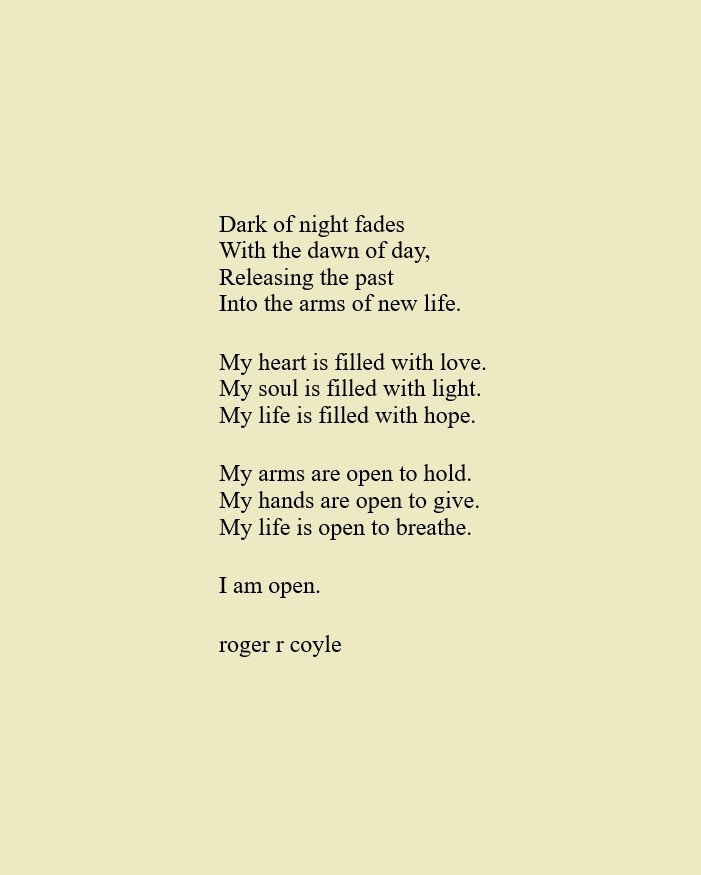 I am open – Roger R Coyle – Author