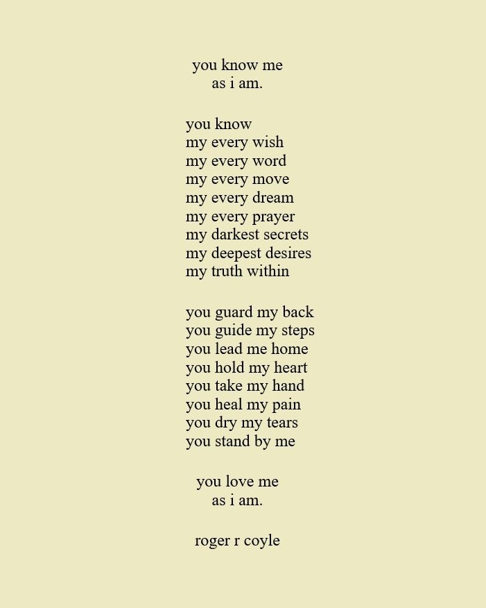 as i am – Roger R Coyle – Author