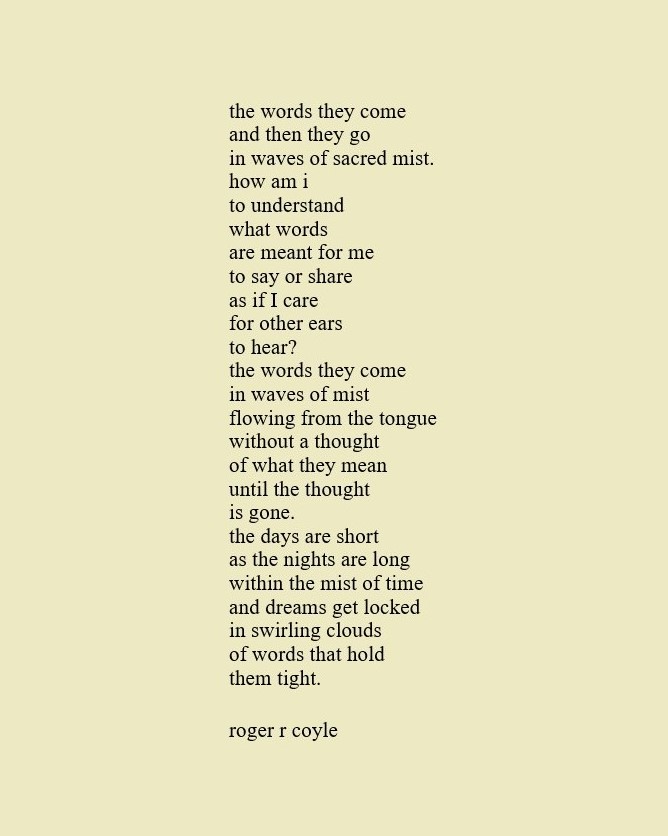 the words – Roger R Coyle – Author