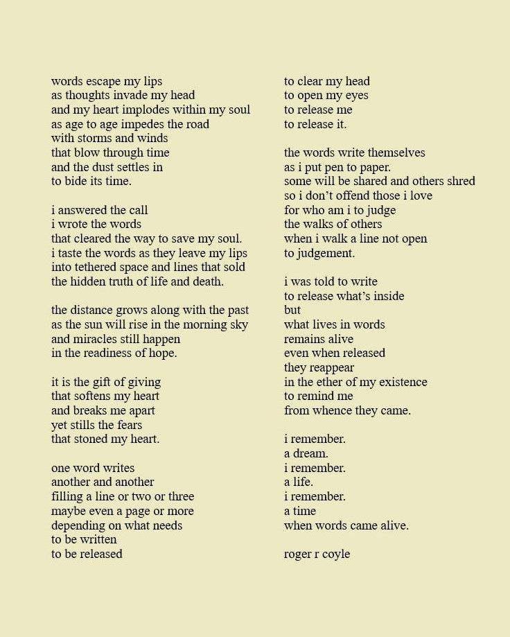 words write words – Roger R Coyle – Author