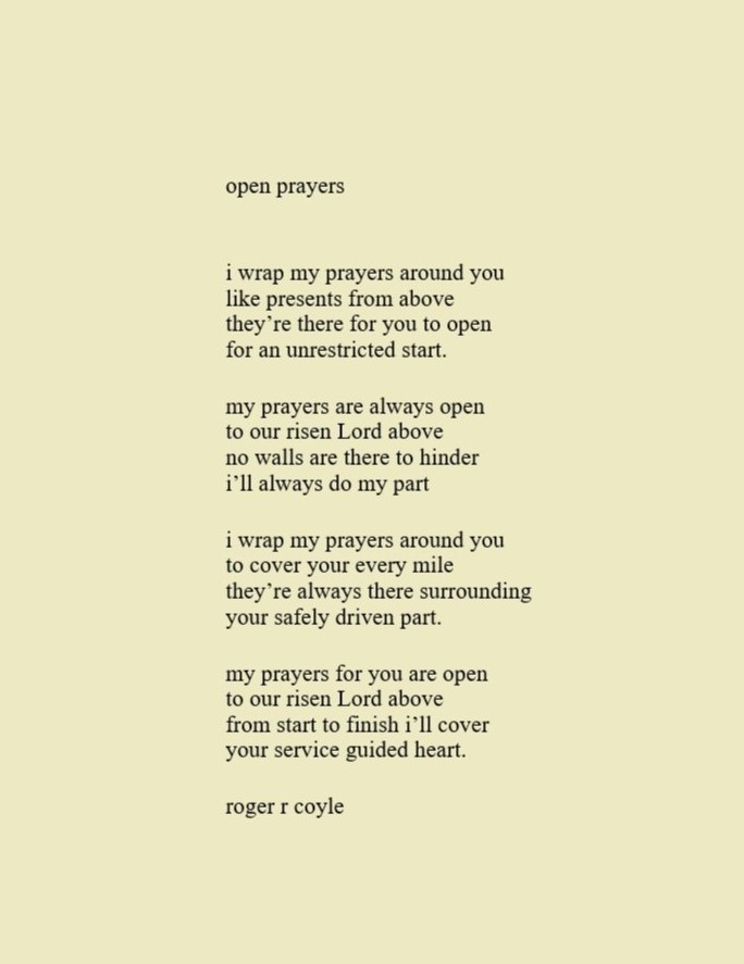 open prayers – Roger R Coyle – Author