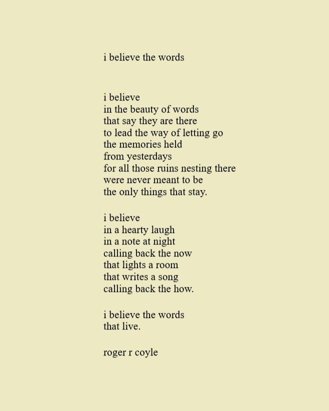 i believe the words – Roger R Coyle – Author