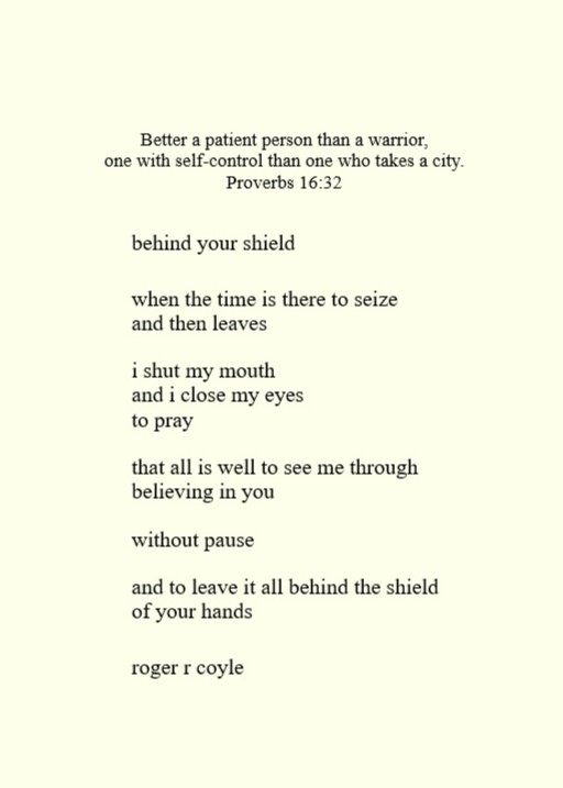behind your shield – Roger R Coyle – Author