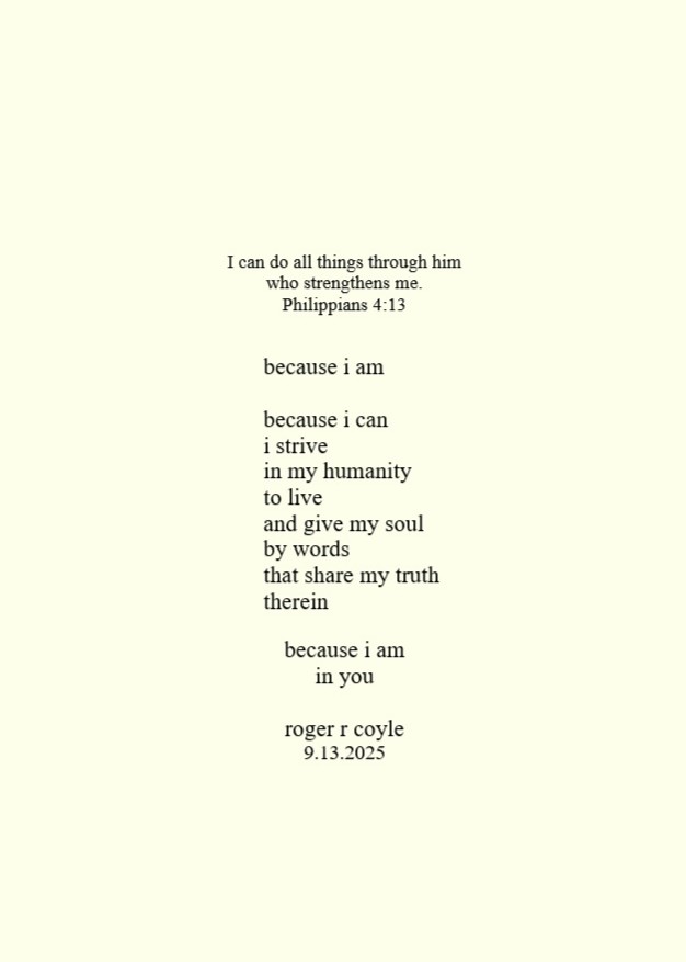 because i am – Roger R Coyle – Author