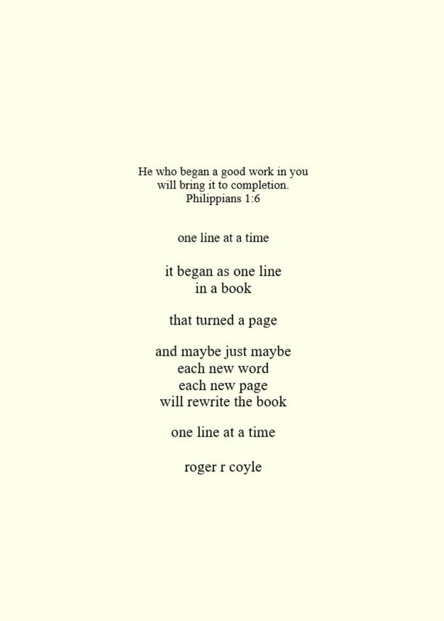 one line at a time – Roger R Coyle – Author