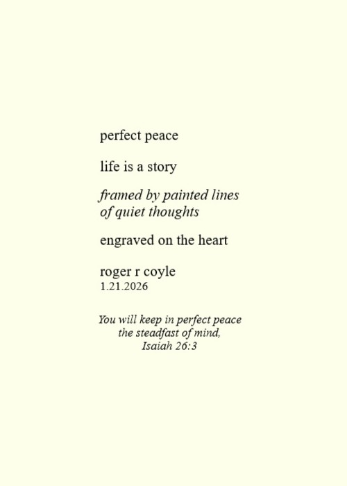 perfect peace – Roger R Coyle – Author