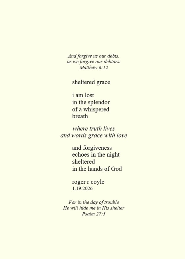 sheltered grace – Roger R Coyle – Author